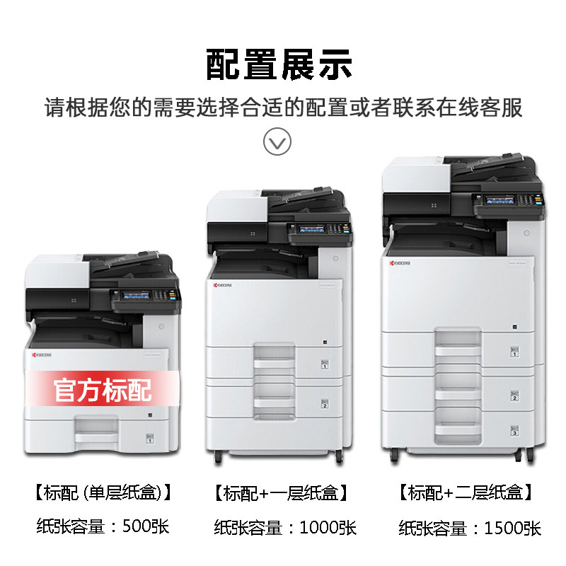 京瓷(Kyocera)M8124/8130cidn彩色激光A3/a4复印机大型办公打印机自动双面网络扫描多功能一体机_虎窝淘