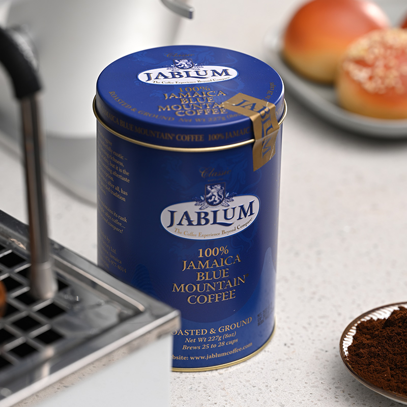 牙买加原装进口Jablum蓝山咖啡粉227g/8oz罐装现磨精品纯黑咖啡_虎窝淘