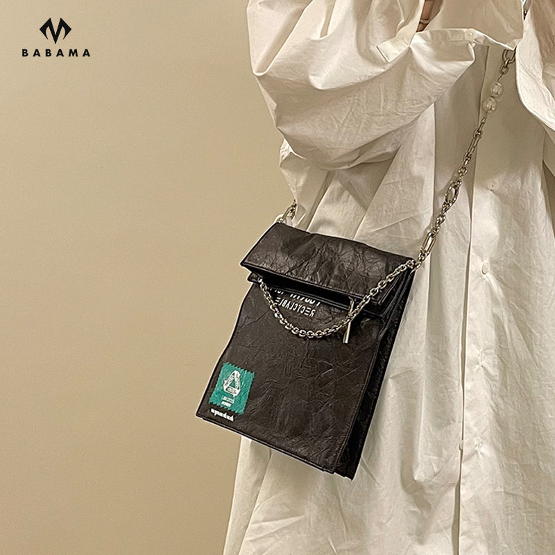 babama潮流合伙人fourtry同款斜挎单肩包潮流挎包休闲街头背包女_虎窝淘