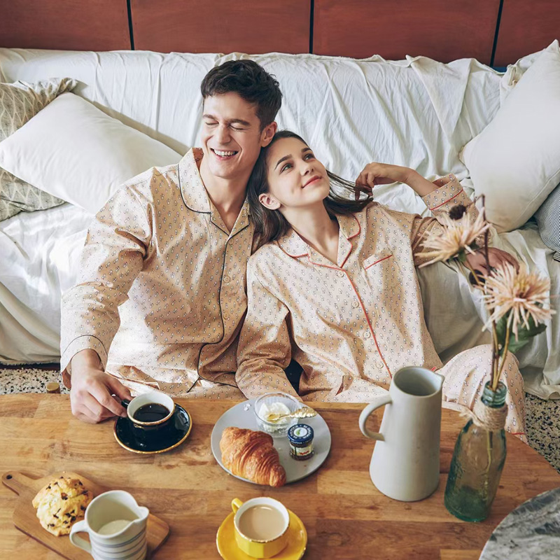 现货ORCITE韩国代购睡衣秋季男女儿童纯棉长袖裤亲子家居服套装_虎窝淘