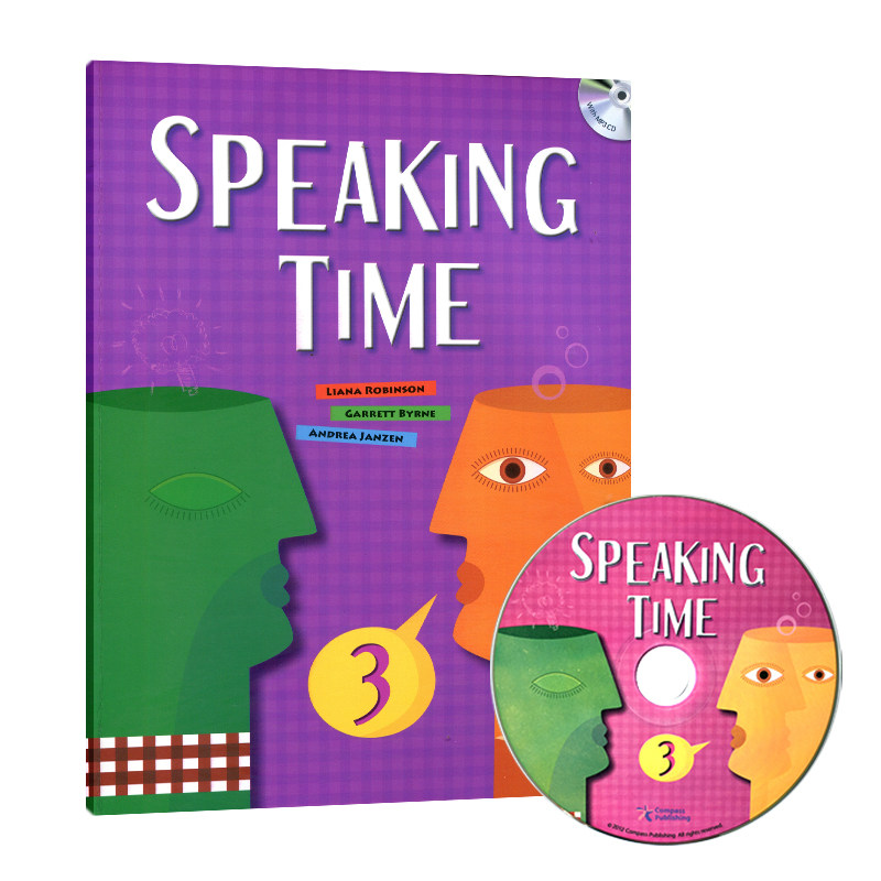 美国原装进口少儿英语口语 speaking time 3级口语教材小学生英语9-12岁地道英语流利口语听说强化练习英语模拟演讲英文听力_虎窝淘