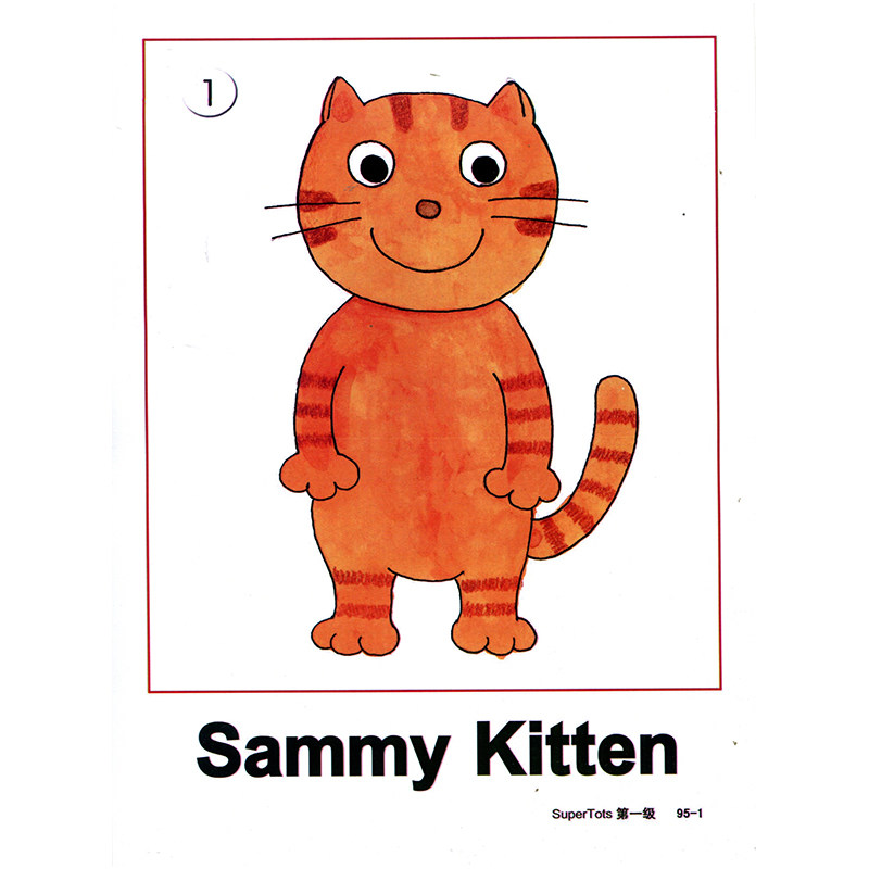 朗文培生幼儿英语教材教师用教具 super tots 2级别教学卡片_虎窝淘