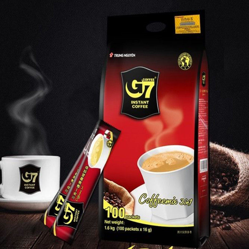 G7咖啡越南进口正品中原g7国际版原味咖啡3合1速溶咖啡1600g100条_虎窝淘