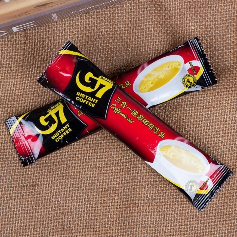 G7咖啡越南原装进口速溶三合一中原g7咖啡国际版200条装1600g*2包_虎窝淘