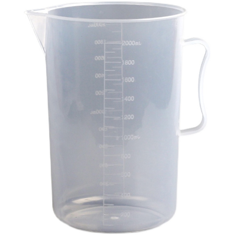 2000ml塑料量杯加厚带刻度带手柄2L大杯子实验室两升烧杯分装水杯_虎窝淘