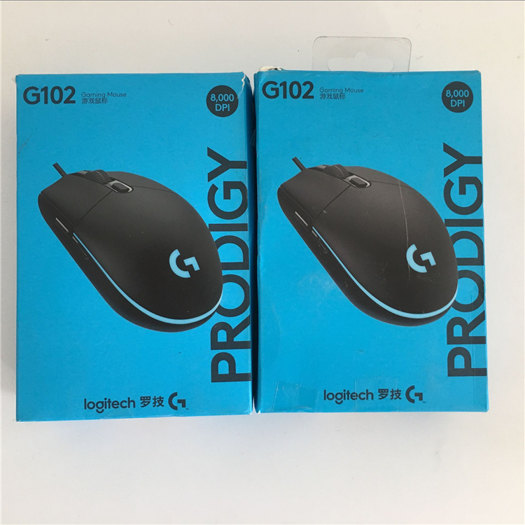 罗技G102鼠标有线游戏鼠标绝地求生吃鸡鼠标LOL游戏鼠标g102二代_虎窝淘