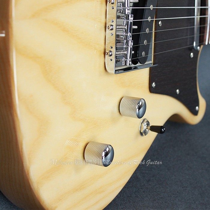 法国Magneto美歌力电吉他UT-100+TELE型单单双拾音器白蜡木原木色_虎窝淘