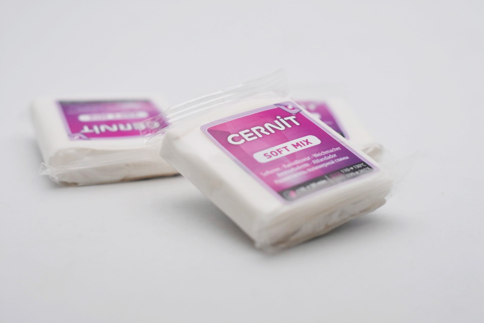 比利时进口Cernit专业软陶粘土soft mix软化泥 调节软硬 半透明_虎窝淘