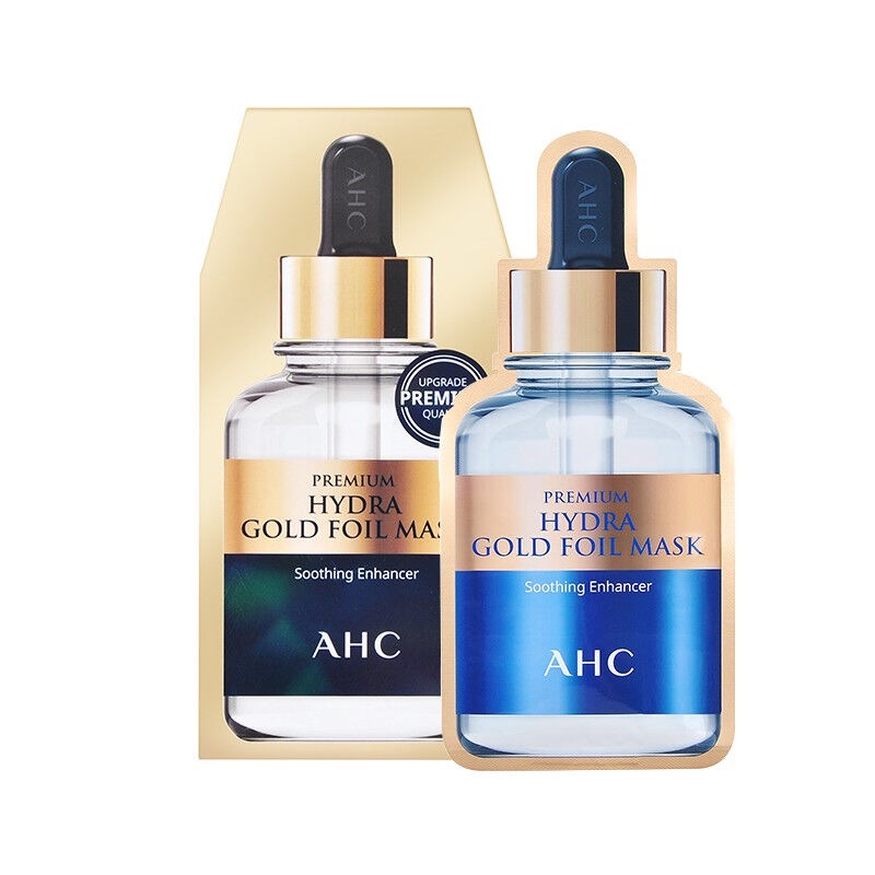韩国官方授权正品AHC黄金面膜24k蒸汽锡纸b5玻尿酸钢铁侠紧致亢皱_虎窝淘