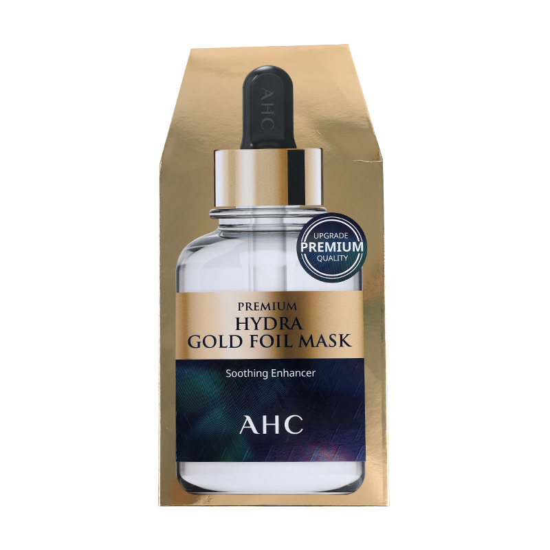 圆圆哒韩国AHC黄金面膜24K锡纸金箔蒸汽补水保湿b5玻尿酸钢铁侠_虎窝淘