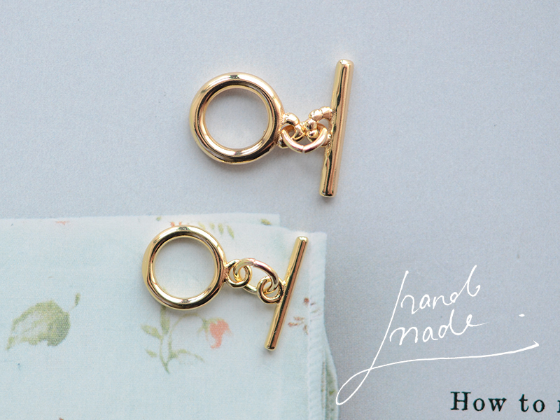 V607简洁OT连接扣 18K包金镀18K金镀金DIY手链项链连接配件一枚_虎窝淘