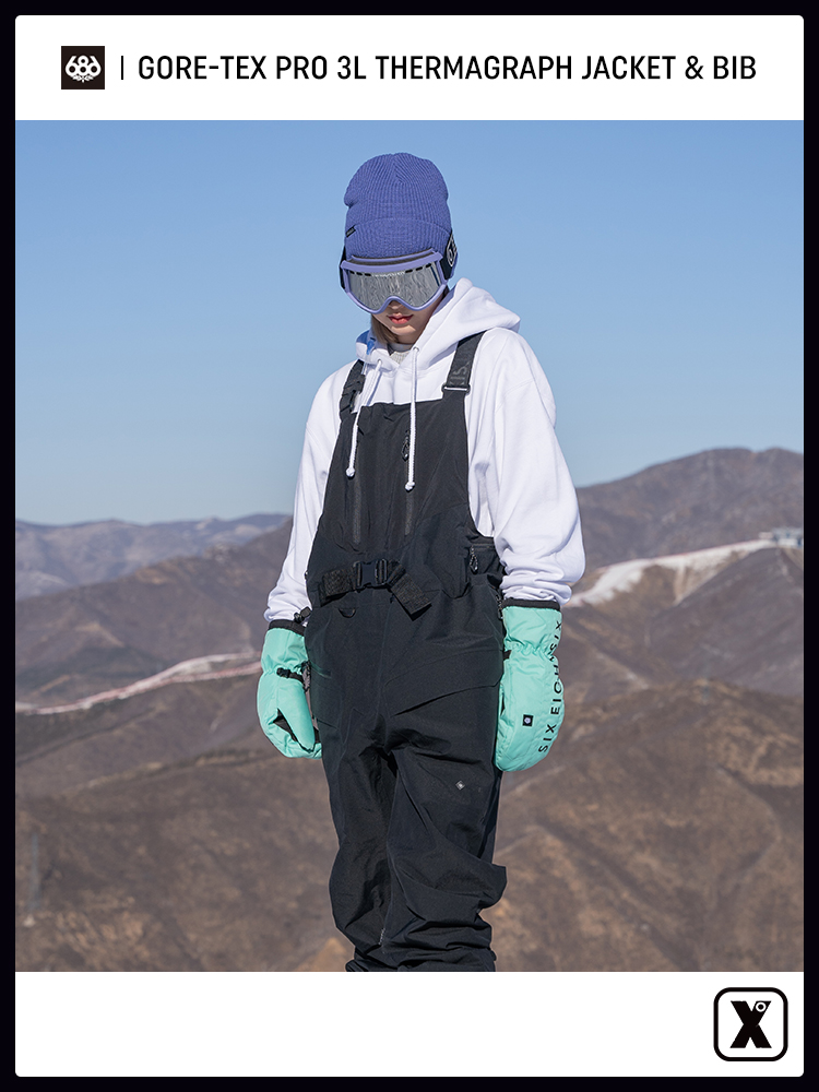 易毒[EXDO]W24新品 686单板滑雪服男套装保暖GORE-TEX PRO 3L_虎窝淘