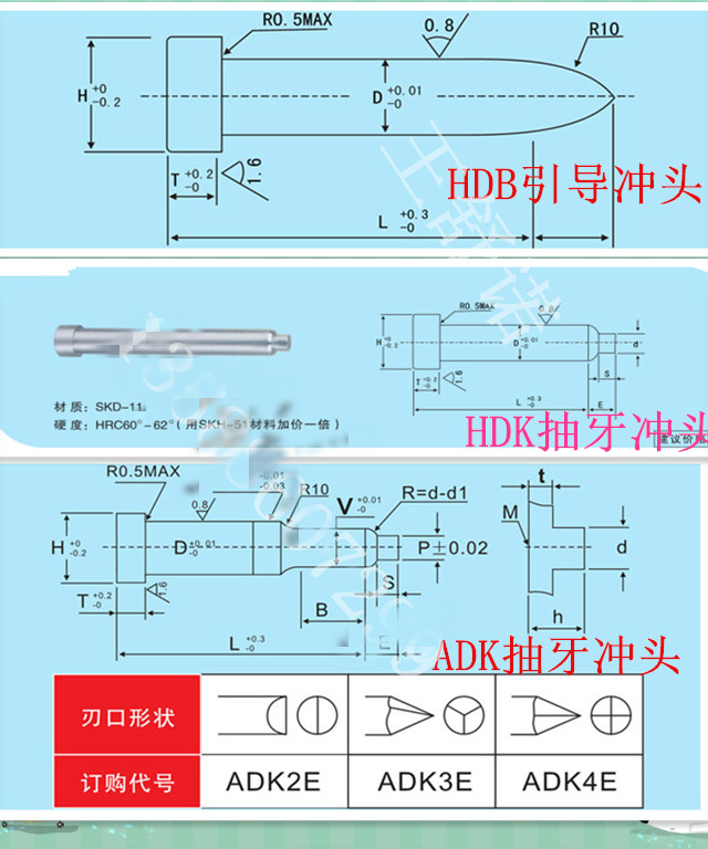 厂价正宗进口SKH51模具冲模配件冲头冲针冲不锈钢二节80长6.1-8_虎窝淘