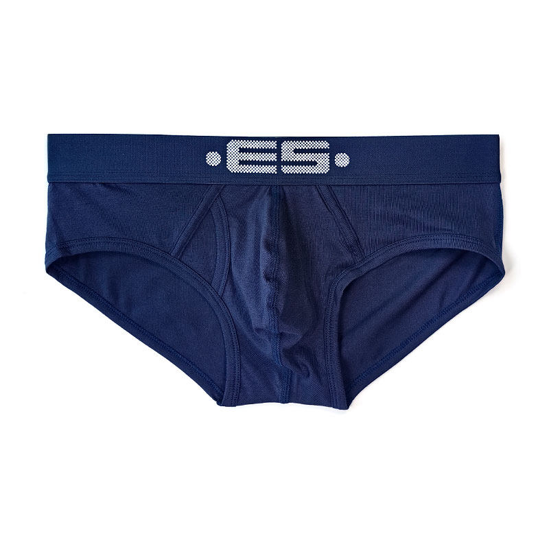 EScollection男士三角内裤棉弹力柔软透气性感U凸立体囊袋 UN212_虎窝淘