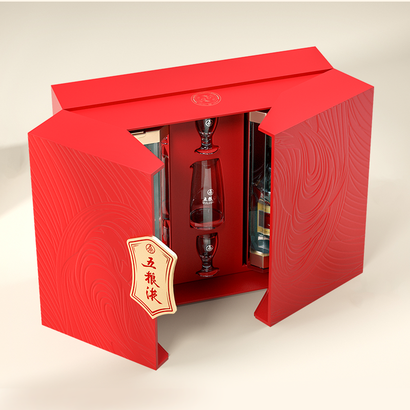 酒仙网52°五粮液第八代锦鲤礼盒375ml*2白酒送礼_虎窝淘