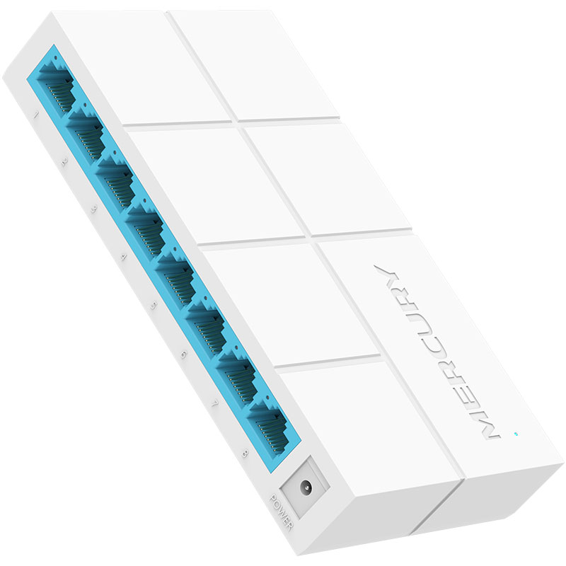 水星 S108M 8口交换机百兆以太网络分线器分流器集线器校园网_虎窝淘