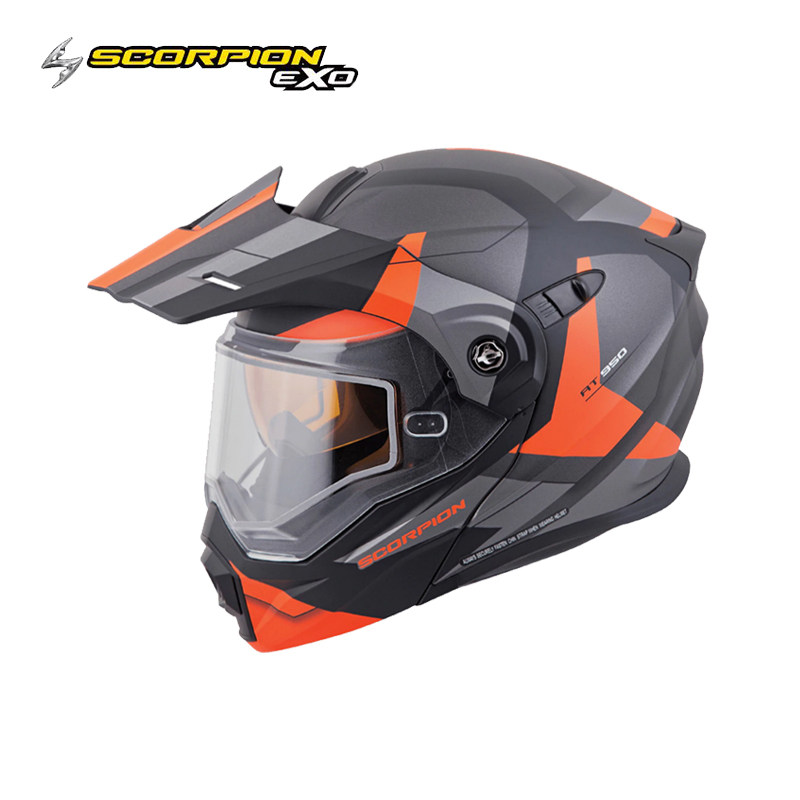 SCORPION AT950蝎子摩托机车越野公路拉力揭面全覆式多功能头盔_虎窝淘