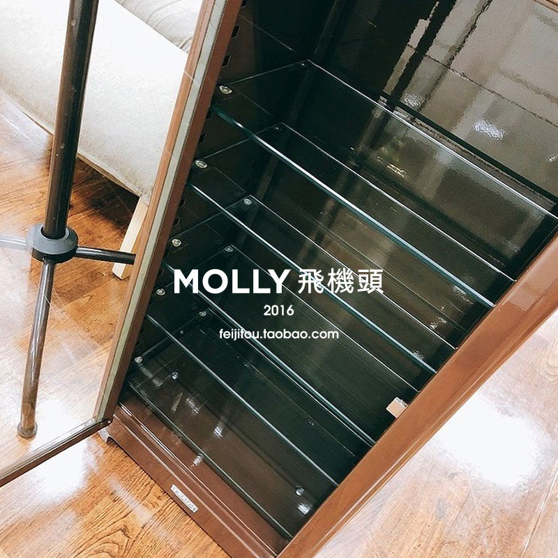 Dulton玻璃多功能浴室储物柜铁艺可调节客厅收纳餐边酒柜100-137_虎窝淘