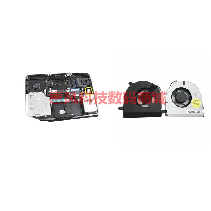 适用外星人 M17XR M17X R3 R4 R5 R6 P18E P11E显卡CPU散热风扇_虎窝淘