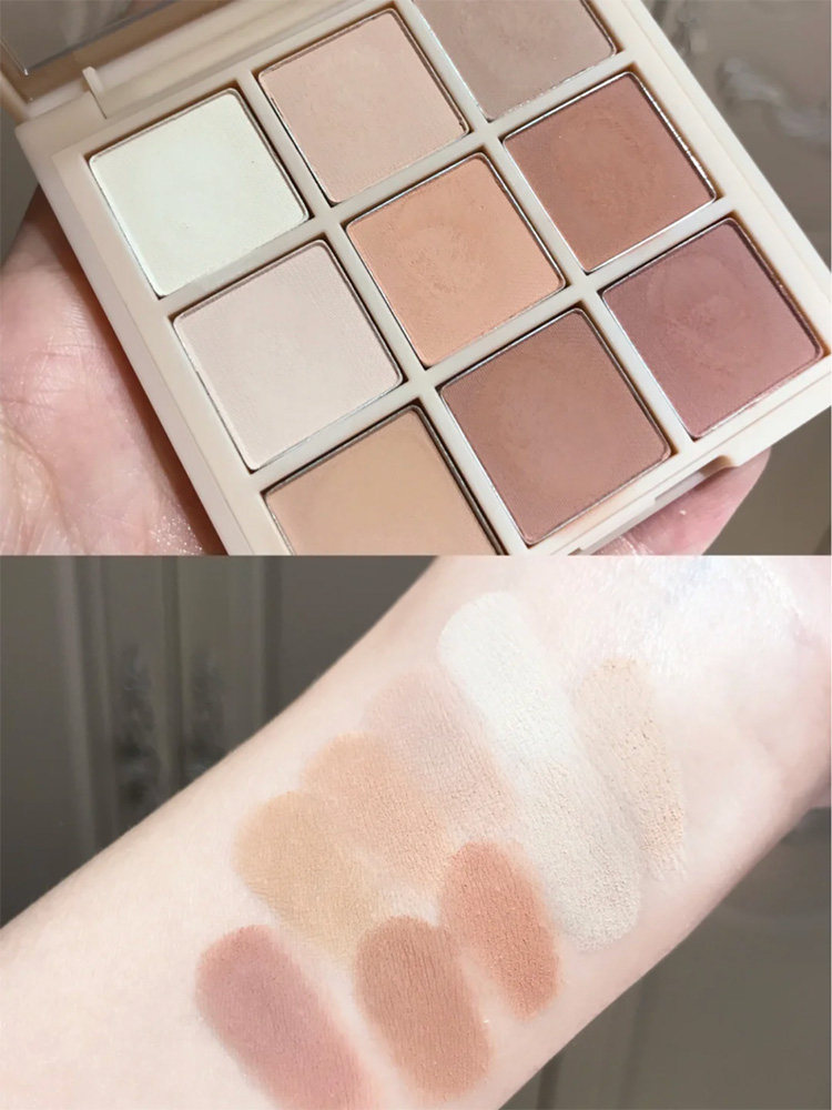 韩国3CE九宫格眼影盘9色花火盘西柚盘奶茶色dearnude哑光overtake_虎窝淘
