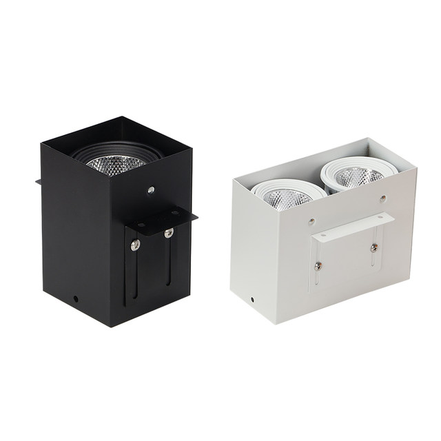 Aluminum square-tun spotlight special downlight LED grille double-head ...