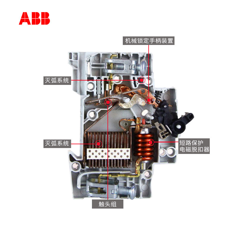 ABB断路器拆解图-千图网