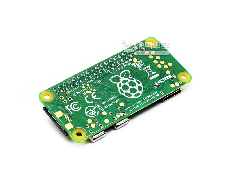 微雪 BCM2835树莓派Raspberry Pi Zero WH板载wifi/蓝牙带排针_虎窝淘