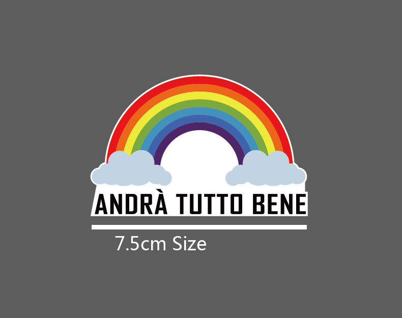 2020AC米兰AC MILAN Together Andra tutto Bene烫字热转印印号_虎窝淘
