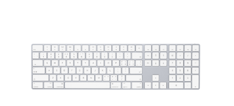 Apple带有数字小键盘的妙控键盘-中文(拼音)-银色键盘_虎窝淘