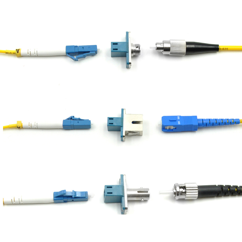 菲尼特 LC/SC单模多模LC/FC光纤转换法兰盘LC/ST适配耦合连接器电信级异性转换头_虎窝淘