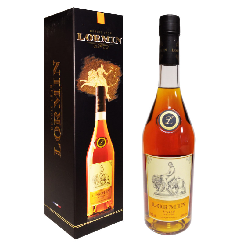 2015年老酒法国LORMIN多名利VSOP白兰地700mL张裕旗下40度葡萄酒_虎窝淘
