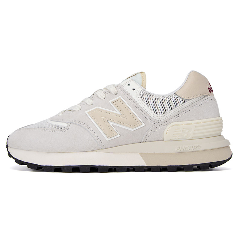 New Balance NB 574LG系列米白色男女情侣运动复古休闲鞋U574LGE1_虎窝淘
