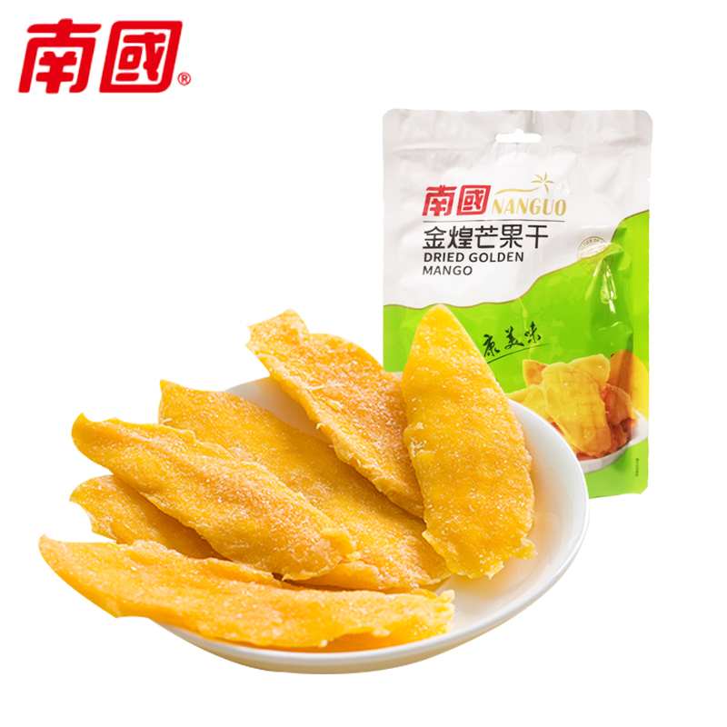 海南南国新品金煌芒果干158g袋装鲜嫩芒果肉芒果片芒果干_虎窝淘