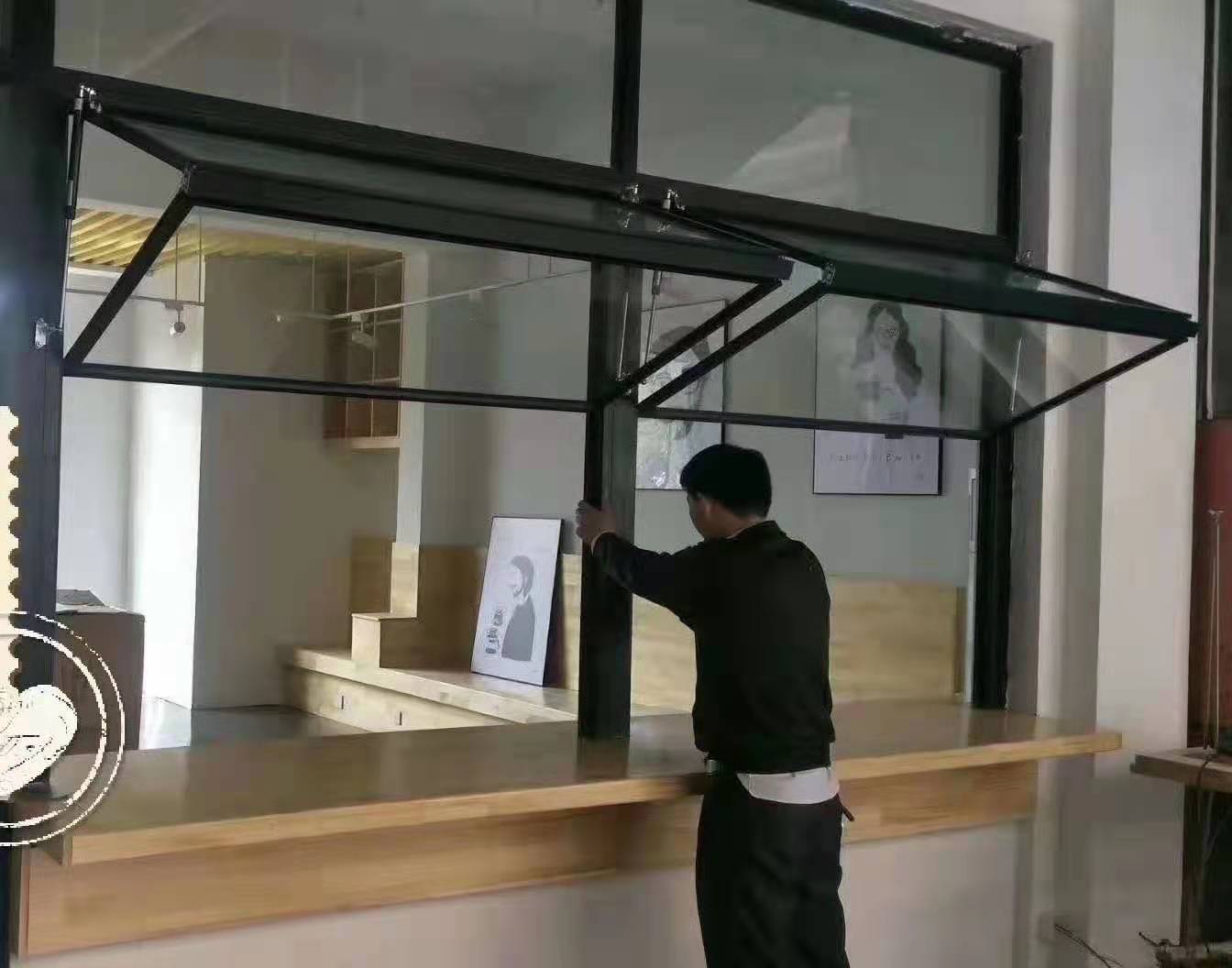 铸静上下折叠推拉窗全景封阳台封阳台窗定制全开_虎窝淘