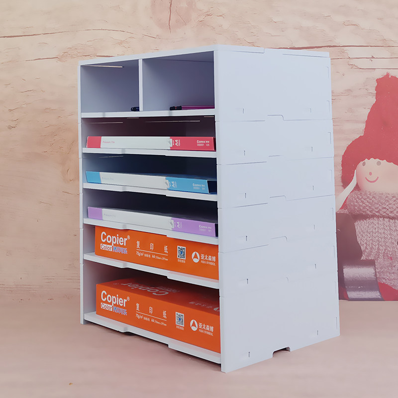 A4A5桌面多功能横款文件架办公用品竖款组合式置物叠加资料整理架_虎窝淘