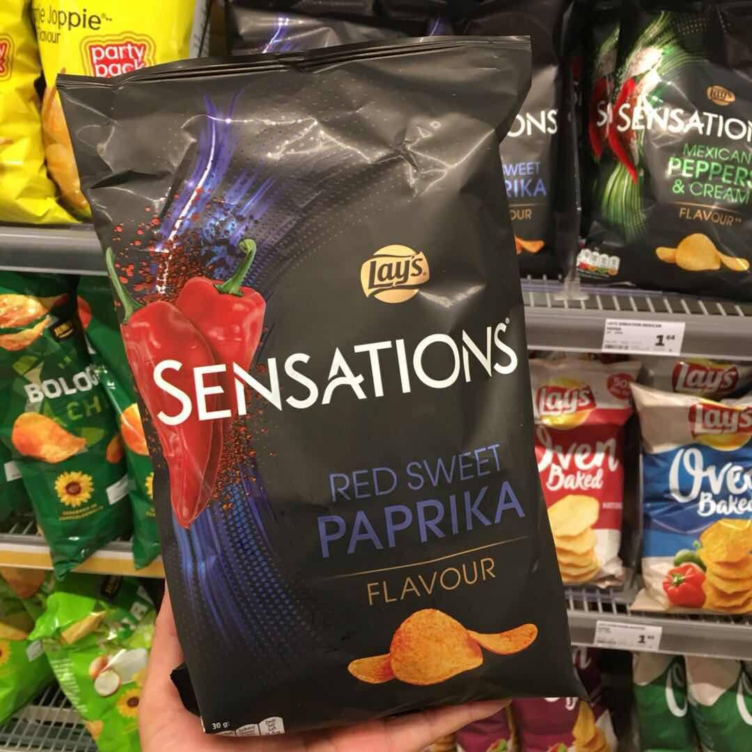 在途lays Walkers SensationsThai Sweet Chilli泰式甜辣薯片150g_虎窝淘