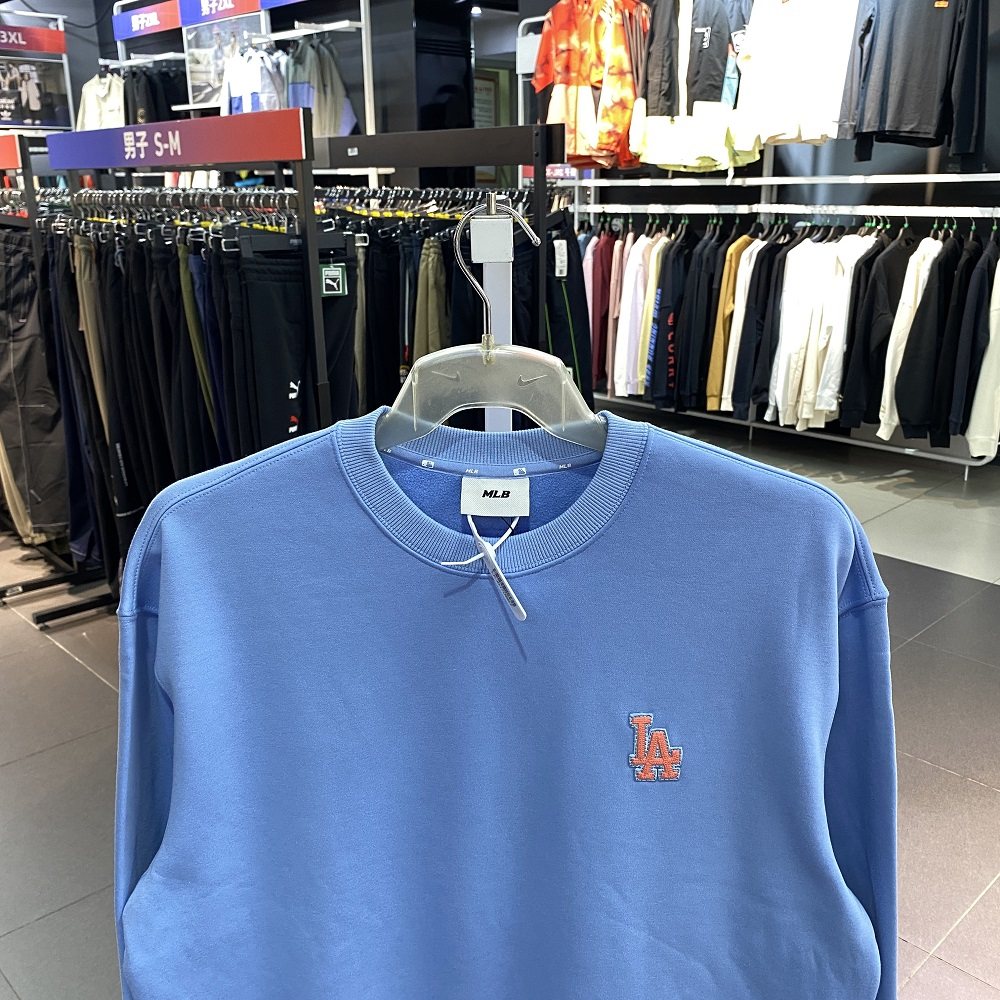 MLB时尚休闲2023舒适简约宽松男女圆领运动卫衣3AMTB0336-07SBS_虎窝淘