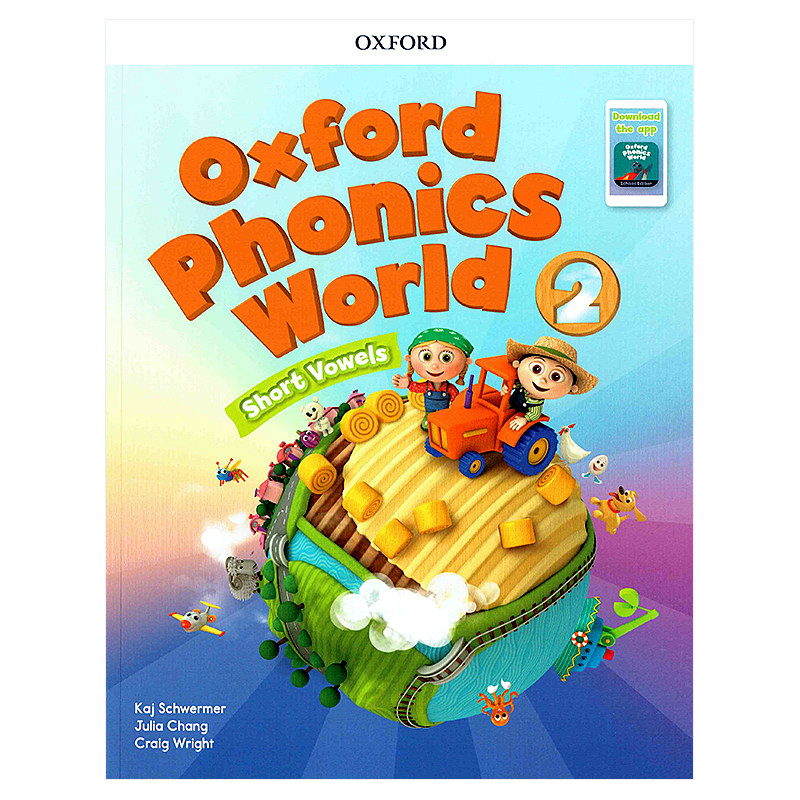 Oxford Phonics World 2级别学生套装含APP牛津英语拼读世界OPW2含APP少儿英语自然拼读phonics短元音牛津自然拼 ...