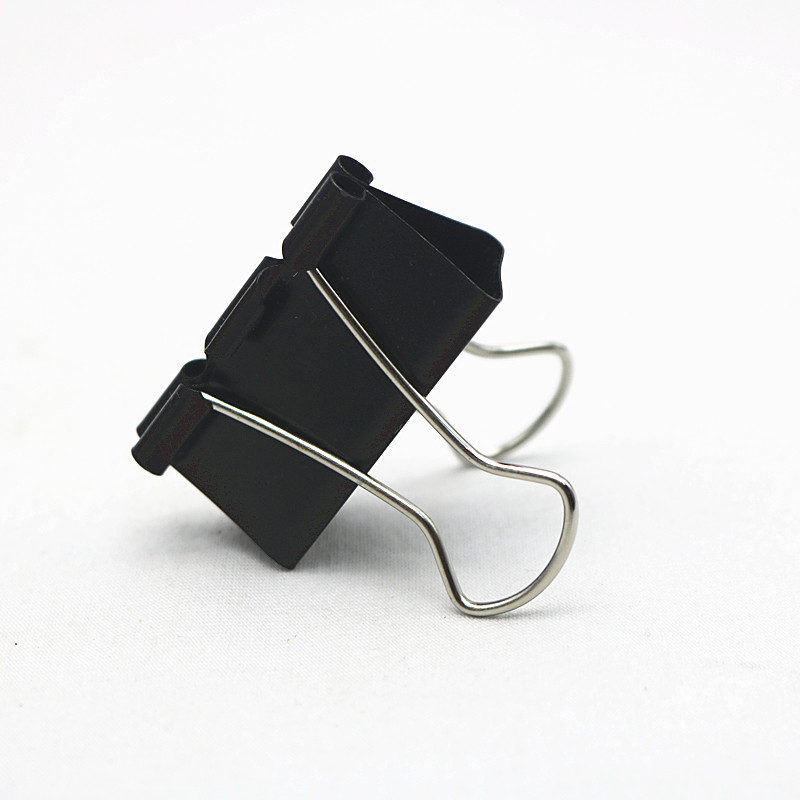 钻石32mm金属黑色长尾夹3#反尾夹燕尾夹凤尾夹文件小夹子12个装_虎窝淘