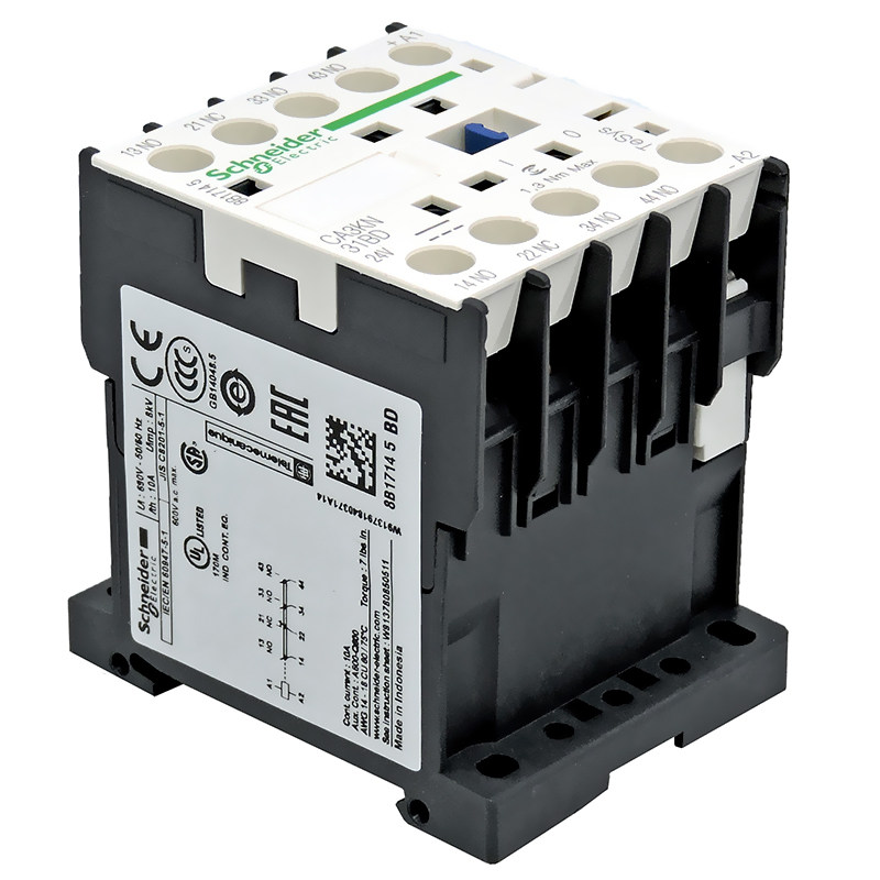 正品进口施耐德直流DC24V中间继电器CA2-CA3KN22 31 40BD M ED P7_虎窝淘