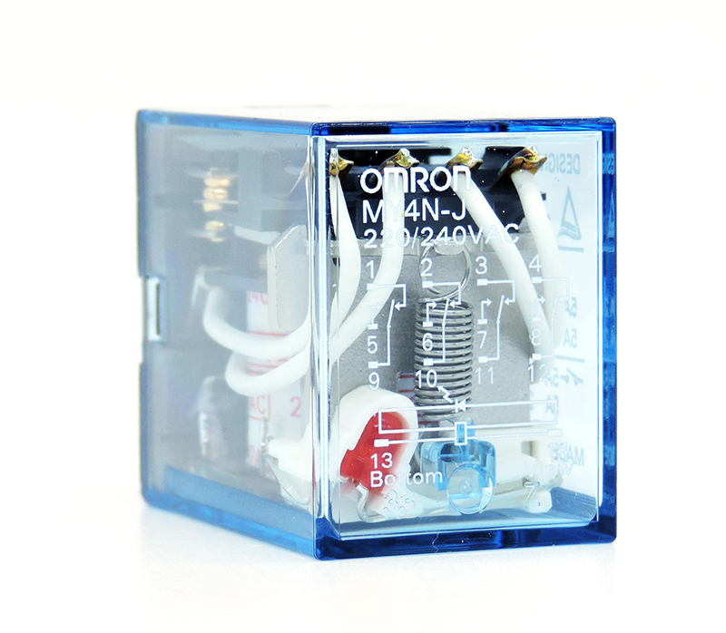欧姆龙OMRON小型电磁中间继电器MY4N-J MY4NJ交流AC220V 4组14脚_虎窝淘