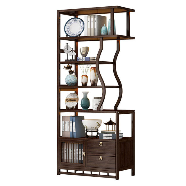 Bogujie solid wood new Chinese -style storage shelf Duobao Pavilion ...