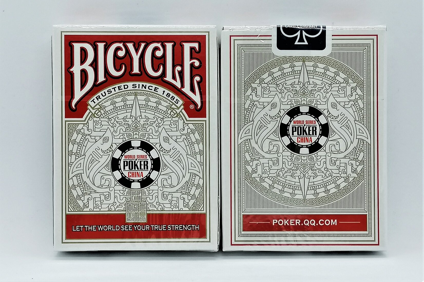 美國原裝進口 Bicycle WSOP China德州塑料防水大字撲克牌_虎窝淘