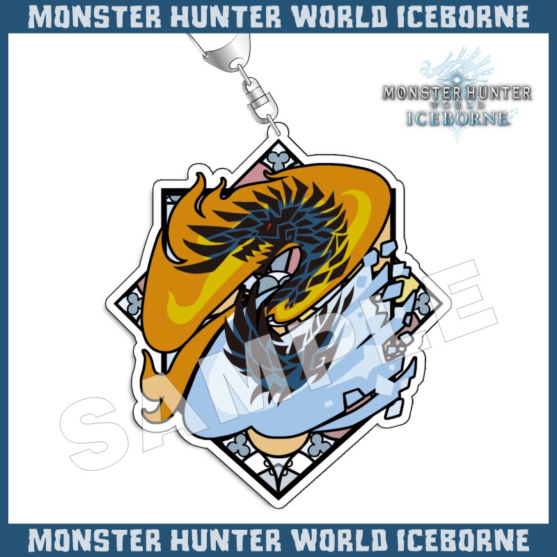 怪物猎人世界周边亚克力MHWI雷狼龙冥灯龙灭灭子金狮子挂件钥匙扣_虎窝淘