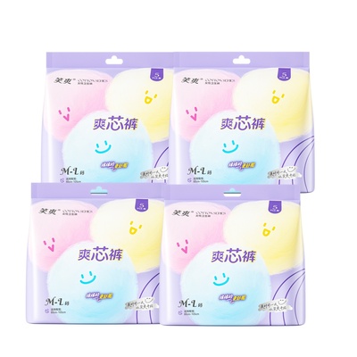 笑爽夜用安睡裤棉柔卫生巾