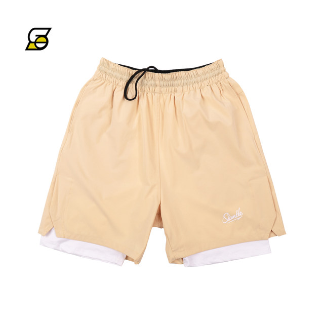 SLAMBLE summer new American fake two -piece basketball shorts men's ...