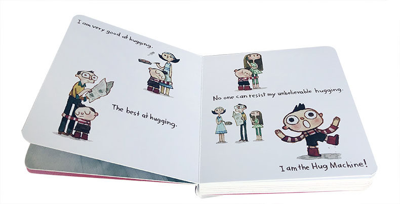 英文原版绘本 Hug Machine爱抱抱的小机器人拥抱的力量纸板书图画书名家Scott Campbell爱的给予_虎窝淘