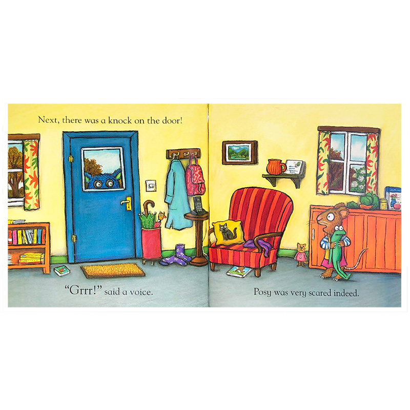 【送音频】英文原版绘本 Pip and Posy the scary monster波西和皮普大怪兽儿童启蒙绘本名家Axel ...