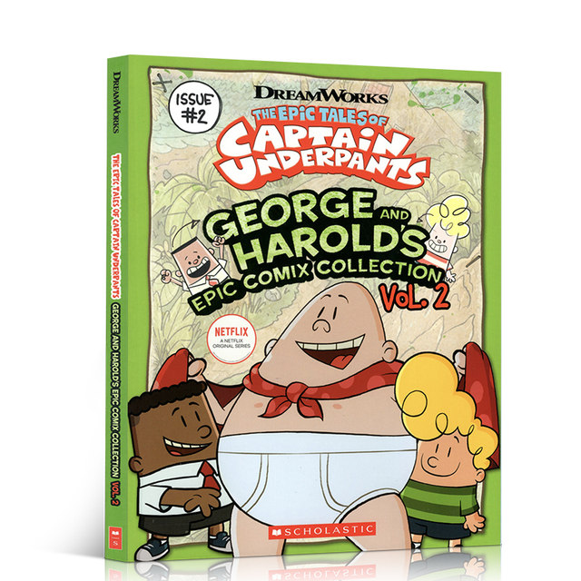 English original imported Captain Underpants George and Harold's Epic ...