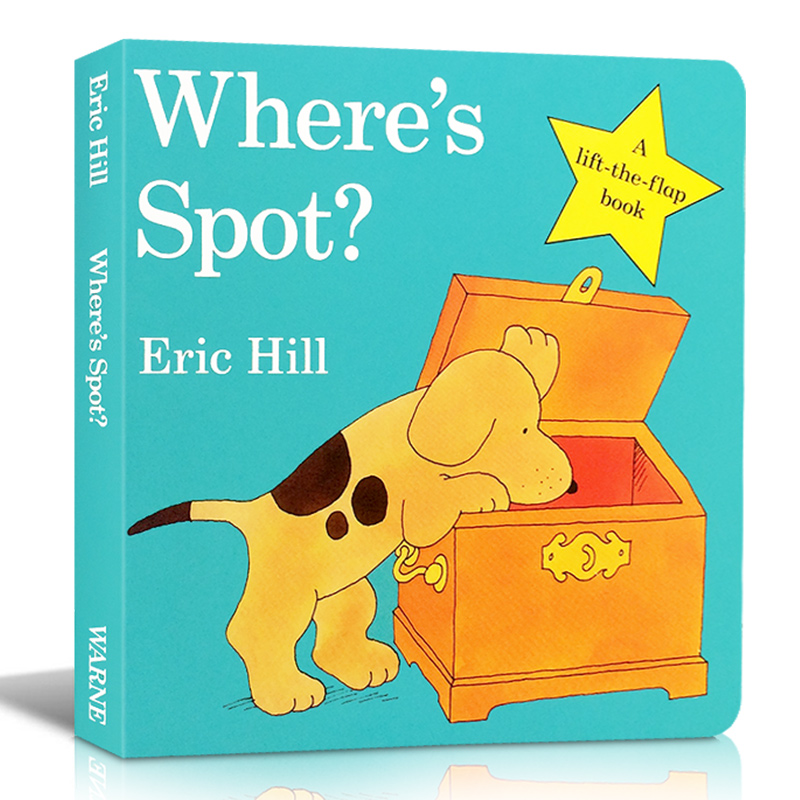 送音频spot英文原版绘本 Where's is spot小玻在哪里系列翻翻书低幼启蒙纸板书Eric Hill躲猫猫亲子互动早教游戏书可翻页 ...